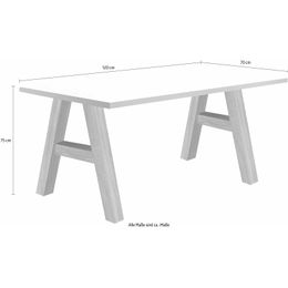 M&auml;usbacher Schreibtisch M&Auml;USBACHER, B:120cm H:75cm T:70cm, braun, B&uuml;ro, Tische, "Mio"