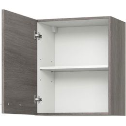 H&auml;ngeschrank KOCHSTATION, B:40cm H:60cm T:35cm, grau, K&uuml;che, Schr&auml;nke, "KS-Trea O40-60", inklusive Einlegeboden, Breite 40 cm, H&ouml;he 60 cm