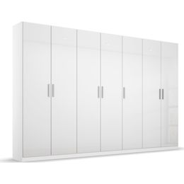 Drehtürenschrank Rauch, B:315cm H:229cm T:54cm, weiß, Holzwerkstoff, Schränke, "Kleiderschrank Schrank Garderobe KOLUNA mit Hochglanz-Front",