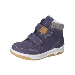 Ricosta Mädchen Sneaker "Ricosta Stiefelette Leder/Textil", Gr. 28, blau, Leder, Textil, Schuhe