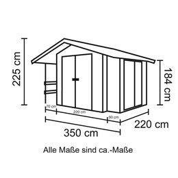 Gartenhaus Lasita Maja, beige, Holzwerkstoff, Gartenh&auml;user, "Narva 476"
