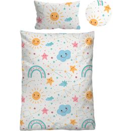 Kinderbettw&auml;sche Biberna, beige, Linon, Obermaterial: 100% Baumwolle, Bettw&auml;sche, "Lian", hautfreundlich, k&uuml;hlend, mit Rei&szlig;verschluss, ganzj&auml;hrig