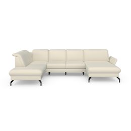 Sit & More Wohnlandschaft SIT & MORE, B:338cm H:84cm T:207cm, beige, Sofas, "Fashion U-Form", wahlweise mit Kopfteilverstellung, Vorziehsitz, motorisch,