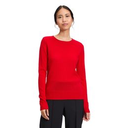 Betty Barclay Damen Strickpullover "Damen Kaschmir-Pullover mit Rundhalsausschnitt", rot, Basic, Gr. 46, Strick, Obermaterial: 100% Kaschmir.,