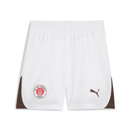 Puma Kinder Trainingsshorts "FCSP AWAY SHORTS JR", weiß, Gr. 176, unifarben, Web, Obermaterial: 100% Polyester, Hosen, FC St. Pauli Auswärts Shorts