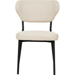 Stapelstuhl Essentials, B:52cm H:82cm T:54cm, beige, Holz teilmassiv, Metall, Esszimmer, St&uuml;hle, "Duko", mit Bezug, beige