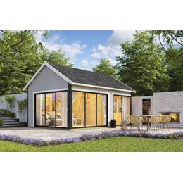 Gartenhaus Lasita Maja, grau, Holzwerkstoff, Gartenh&auml;user, "MURANO"