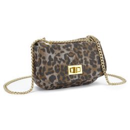 Vivance Damen Umh&auml;ngetasche, schwarz, Textil, animal-print, Taschen, Minibag, Handtasche, Henkeltasche, Crossbody Bag, Leo-Optik VEGAN
