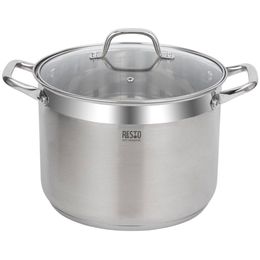 Kochtopf "Libra, Topf energiesparend und sp&uuml;lmaschinenfest", 10 l + &Oslash; 26cm + H&ouml;he 19,5cm, silber, RESTO KITCHENWARE, T&ouml;pfe, mit hitzebest&auml;ndigem