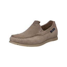 Bugatti Herren Slipper "Bugatti Slipper Veloursleder", Gr. 44, beige, Veloursleder, Schuhe