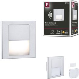 Paulmann LED Einbauleuchte "LED Wandeinbauleuchte Tsaro eckig 80x36mm", 1, H: 8cm, 1 Stk., grau, Leuchten