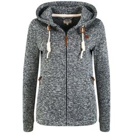 oxmo Damen Strickfleecejacke "Strickfleecejacke OXThory", grau, Gr. S, Obermaterial: 100% Polyester PES., Jacken