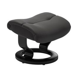 Fu&szlig;hocker stressless, B:57cm H:39cm T:40cm, grau, Leder BATICK: BATICK ist ein leicht korrigiertes, durchgef&auml;rbtes und genarbtes M&ouml;belleder, bei dem