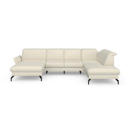 Sit & More Wohnlandschaft SIT & MORE, B:338cm H:84cm T:207cm, beige, Sofas, "Fashion U-Form", wahlweise mit Kopfteilverstellung, Vorziehsitz, motorisch,