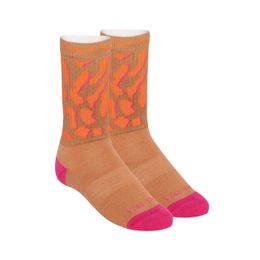 KARI TRAA Damen F&uuml;&szlig;linge, Gr. 36, orange, 35% Polyester, 27% Wolle, 27% Polyacryl, 6% Polyamid, 5% Elasthan, mehrfarbig, Socken, 2er-Pack mit