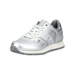Napapijri Damen Sneaker "Napapijri Sneaker Lederimitat/Textil", Gr. 36, silber, Lederimitat, Textil, Schuhe
