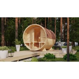 Konifera Fasssauna "Lathy XL", Saunaofen, integrierte Steuerung, 9 kW, beige, Saunen, Saunaofen mit eingebauter Steuerung 9 kW