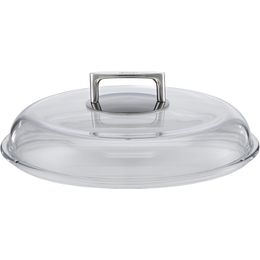 R&ouml;sle R&Ouml;SLE Deckel "SILENCE", &Oslash; 24cm, transparent, Deckel, Glas, Griff aus Edelstahl, f&uuml;r Bratpfannen, sp&uuml;lmaschinengeeignet