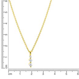 Firetti Damen Kette mit Anh&auml;nger "Schmuck Geschenk Gold 375 Halsschmuck Halskette Rund-Ankerkette", Gelbgold 375, L: 45, gold, Gelbgold 375,