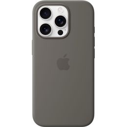 Apple Smartphone-Hülle "iPhone 16 Pro Silikon Case mit MagSafe", iPhone 16 Pro, grau, Hüllen