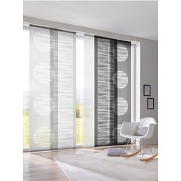 Schiebegardine HEINE HOME, B:60cm H:145cm, grau, Polyester, Gardinen
