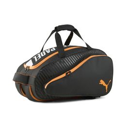Puma Kinder Sporttasche "NOVA ELITE Kleine 73L Padeltasche Unisex"schwarz, weiß heat fire orange, Taschen