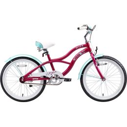 Bikestar Jugendfahrrad "Cruiser", 29cm, 20 Zoll (50,80cm), lila, Fahrräder, für Damen