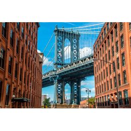 papermoon Fototapete "Brooklyn Dumbo Area", B/L: 3,5m x 2,6m, Bahnen: 7 Stk., bunt, Tapeten
