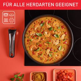 Tefal Bratpfanne "Ingenio Preference", Ø 24cm + Höhe 5,1cmedelstahl, Pfannen, stapelbar, Antihaftversiegelung, Thermo-Signal, 18/10-Edelstahl