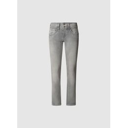 Pepe Jeans Damen Straight-Jeans "GEN", grau, Gr. 28, Web, Obermaterial: 92% Baumwolle, 6% Polyester, 2% Elasthan, Jeans, in Baumwoll-Qualtät mit