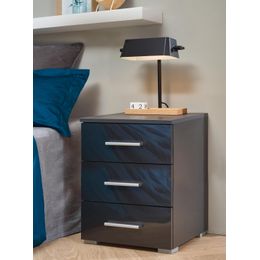 Nachtkommode Rauch, B:40cm H:52cm T:40cm, grau, Holzwerkstoff, Sideboards, "Base", optional in moderner Hochglanz-Front
