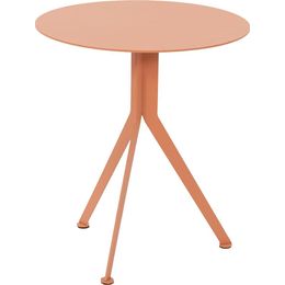 Beistelltisch SPINDER DESIGN, orange, Wohnzimmer, Tische, "DALEY HIGH", Beistelltisch aus Stahl