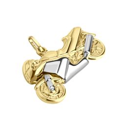 Firetti Herren Kettenanh&auml;nger "Schmuck Geschenk Gold 375 Halsschmuck Anh&auml;nger Halskette Motorrad", Gelbgold 375, 1,16 g, gold, Gelbgold 375,