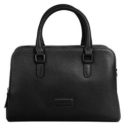 Bugatti Damen Henkeltasche "ELSA", schwarz, Leder, leicht glänzend, unifarben, Taschen, echt Leder