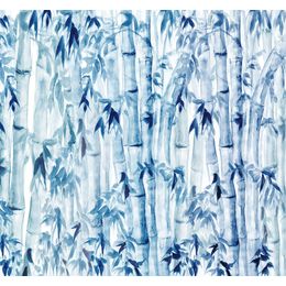 Komar Vliestapete "Digitaldruck Vlies - Bamboos - Gr&ouml;&szlig;e 300 x 280 cm", B/L: 300mm x 280mm, Rollen:, blau, Tapeten, Wohnzimmer, Schlafzimmer