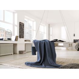 Biederlack Wohndecke "Cotton Home" im Uni Design, Kuscheldecke