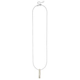 Bruno Banani Damen Kette mit Anh&auml;nger "Schmuck Geschenk Kette mit Anh&auml;nger Stab", Silber 925 (Sterlingsilber), L: 45 B: 1mm, silber, Silber 925