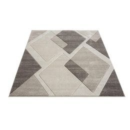 Teppich Carpet City, B:80cm H:11mm L:150cm, braun, Obermaterial: 100% Polypropylen, Wohnzimmer, Teppiche, "BONITO 7167", L&auml;ufer, Flachflor,