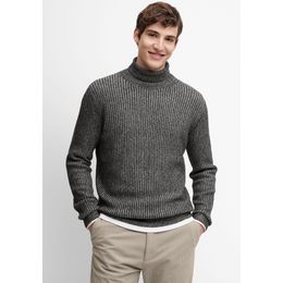 Cinque Herren Rollkragenpullover "CISTRO", grau, Gr. XL, unifarben, Strick, Obermaterial: 49% Baumwolle, 46% Polyamid, 5% Elasthan, Pullover, mit