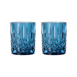 Nachtmann Whiskyglas "Whiskybecher Noblesse Vintage 295 ml 2er Set", 2 tlg., blau, Trinkgefäße