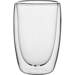 M&auml;ser M&Auml;SER Latte-Macchiato-Glas "Latte Macchiato Set, aus Glas", &Oslash; 8,5cm x 13cm, 430ml, 6 Stk., transparent, Trinkgef&auml;&szlig;e, 6er Set