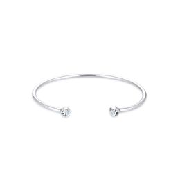 Elli Damen Armreif "Armreif Wei&szlig; 925 Sterling Silver, mit Kristallen von Swarovski", 17cm,mit Stein, Silber 925 (Sterlingsilber), wei&szlig;, Silber 925