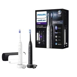 Elektrische Zahnbürste "Series 7100 HX7429/02", weiß, PHILIPS SONICARE, B:17,1cm H:23,2cm T:6cm, Elektrozahnbürsten, mit Andruckkontrolle, 7
