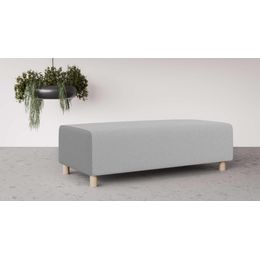 Polsterhocker OTTO HOME, B:153cm H:46cm T:66cm, grau, 100% Polyester, Hocker, "Suyala"