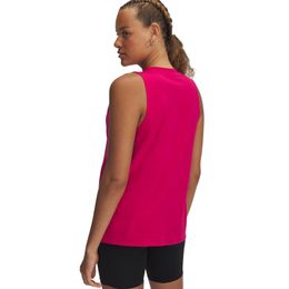 Under Armour Damen Trainingstop "UA RIVAL MUSCLE TANK"shaded fuchsia,, weiß, Gr. XS, Obermaterial: 57% Baumwolle, 38% Polyester, 5% Elasthan, Tops