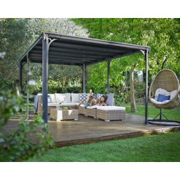 Pavillon, grau, PALRAM - CANOPIA, Garten, Pavillons, "Milano 4300", BxT: 309x426 cm