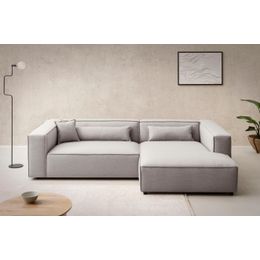 Ecksofa, B:288cm H:66cm T:198cm, grau, LeGer Home by Lena Gercke, 100% Polyester, Wohnzimmer, Sofas, "PIARA XXL, Big-Sofa, Cord, Leinenoptik o.