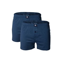 Ceceba Herren Boxershorts "Boxershort Shorts 2er Pack", Gr. L, blau, Obermaterial: 100% Baumwolle CO., Unterhosen