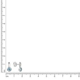 Vivance Damen Paar Ohrstecker "925/- Sterling Silber rhodiniert synth. Spinell", one-size, Silber 925 (Sterlingsilber), wei&szlig;, Silber 925
