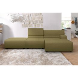 Ecksofa Egoitaliano, B:287cm H:80cm T:98cm, gr&uuml;n, Luxus-Micofaser Lederoptik (100% Polyester) ist ein neues technisches Gewebe mit einem visuellen
